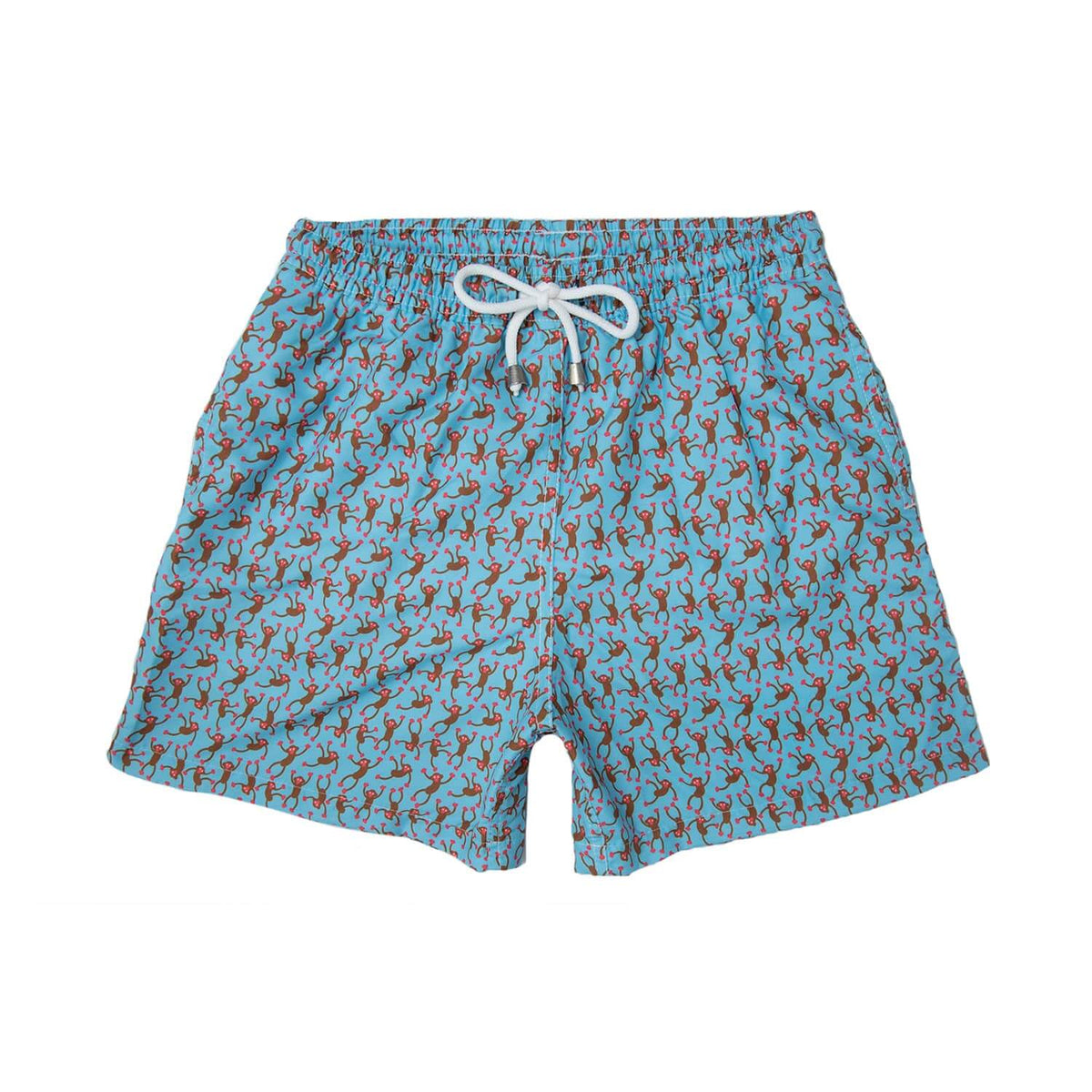 KIDS SWIMWEAR MONKEYS LIGHTBLUE – Clorofila Sea Wear